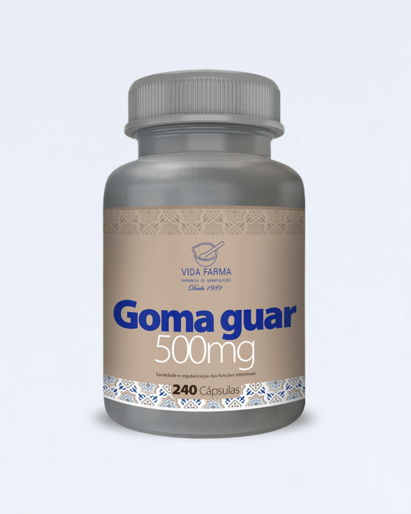 Goma Guar 500mg 240 Cápsulas – Vida Farma SP